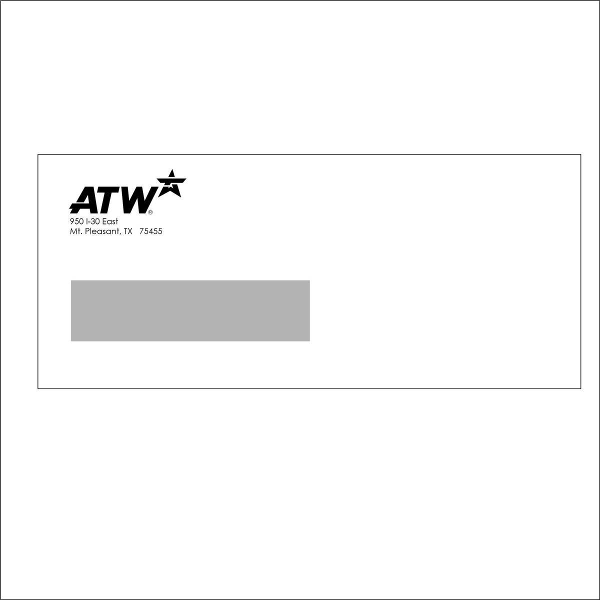ATW CORPORATE ONLY - 10,000 #10 WINDOW ENVELOPES IN BOXES, NO SHRINK ...